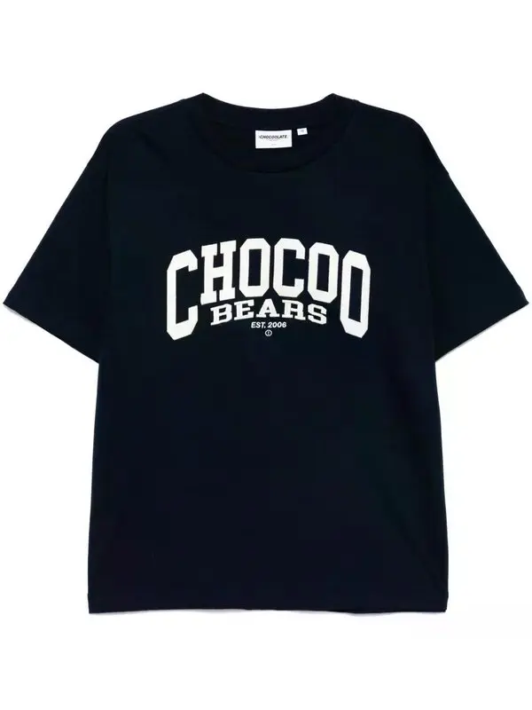 CHOCOOLATE Logo-patch T-shirt - Blue