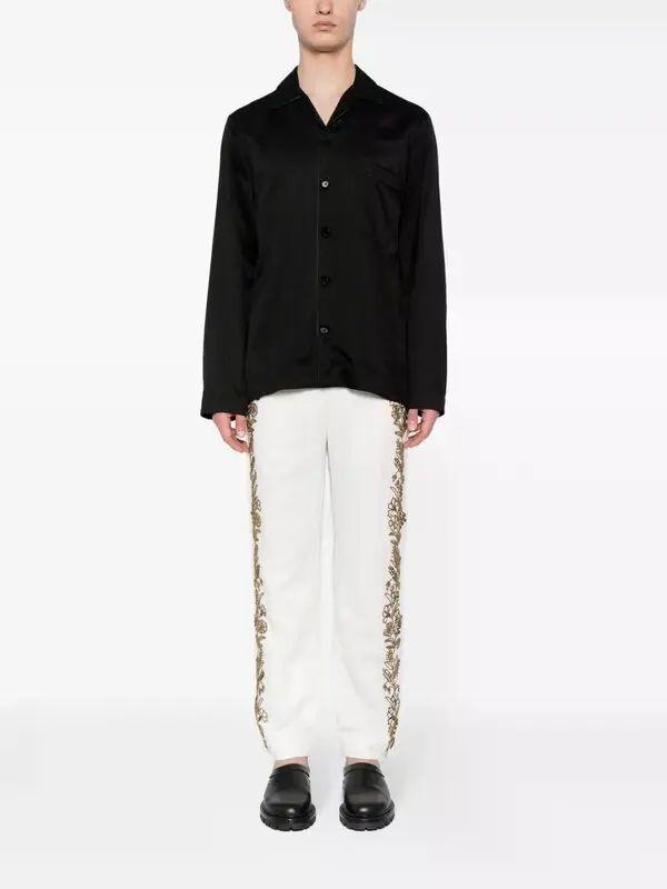 BODE Beaded Straight-leg Trousers