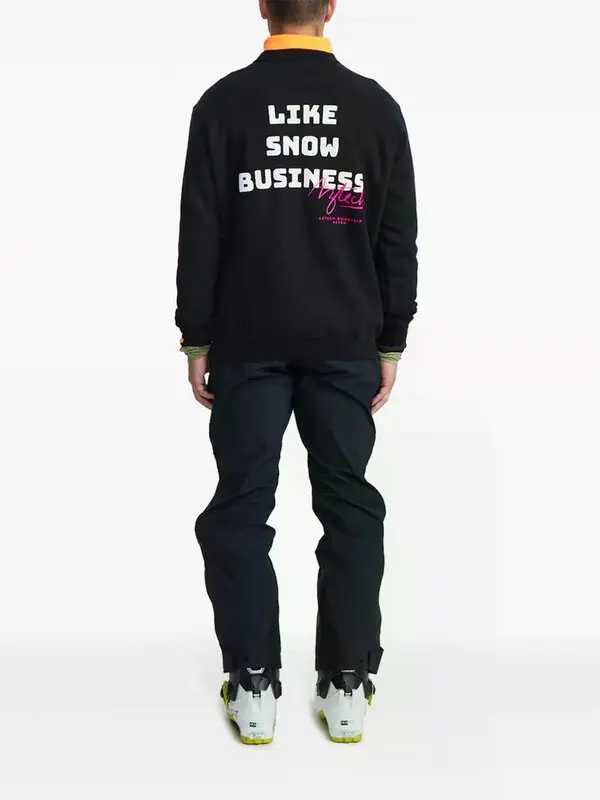 Aztech Mountain Slogan-print Sweatshirt