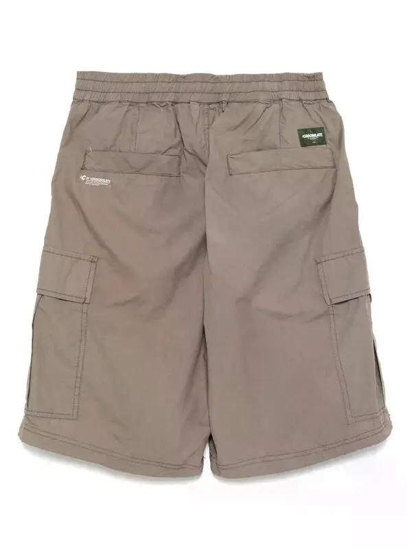 CHOCOOLATE Drawstring Cargo Shorts - Neutrals
