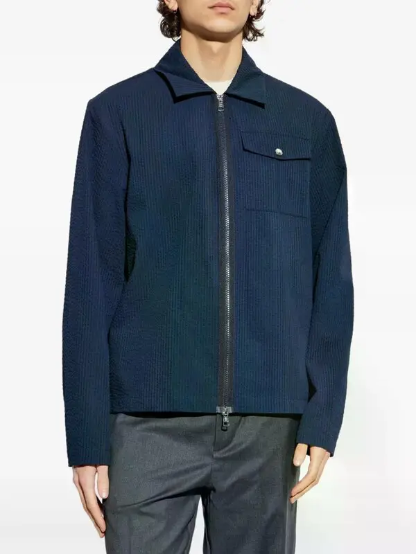 Moncler Seersucker Shirt Jacket