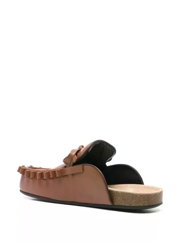JW Anderson Bow-detail Slippers - Brown