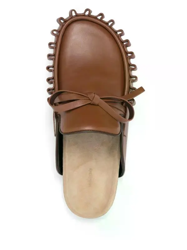 JW Anderson Bow-detail Slippers - Brown