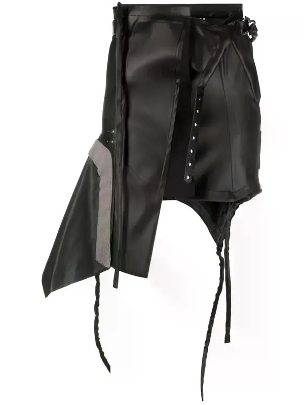 Ottolinger Biker Asymmetric Skirt - Black