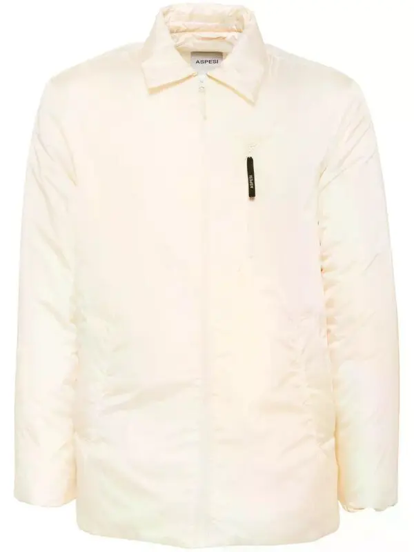 Aspesi Padded Shirt Jacket - Neutrals