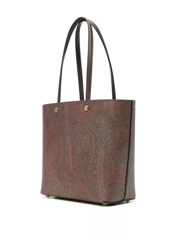 Etro Essential Paisley Jacquard Tote Bag - Brown
