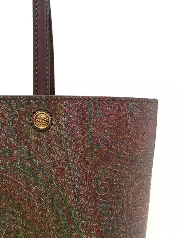 Etro Essential Paisley Jacquard Tote Bag - Brown