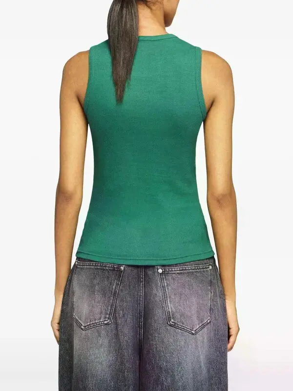 JW Anderson Anchor-logo Tank Top - Green