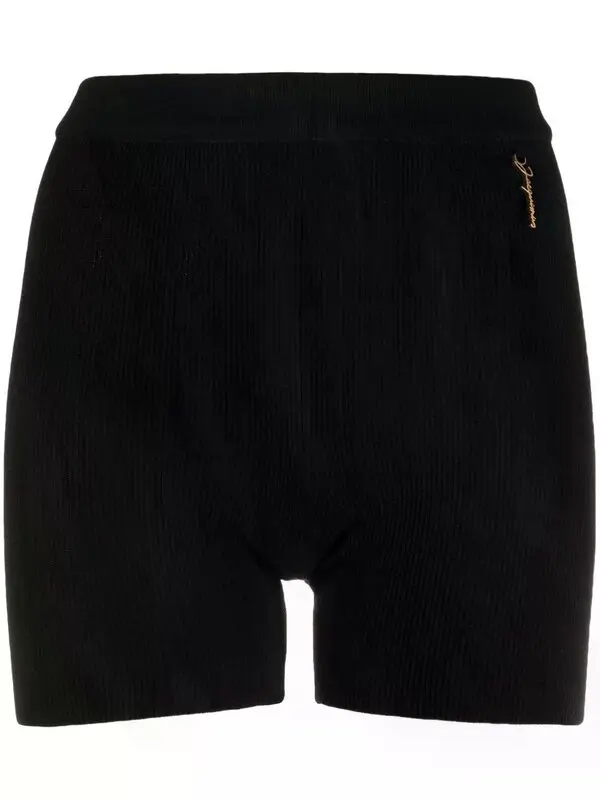 Jacquemus Ribbed-knit Shorts - Black
