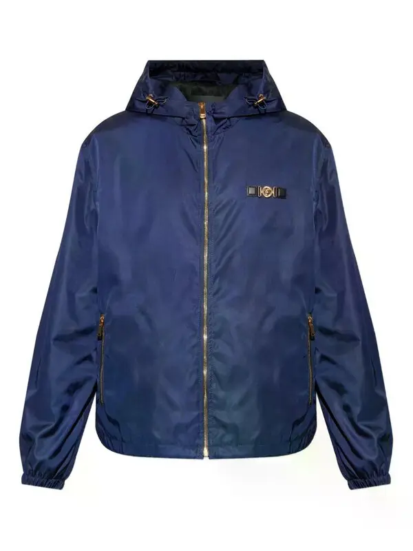 Versace Hooded Zip-up Bomber Jacket