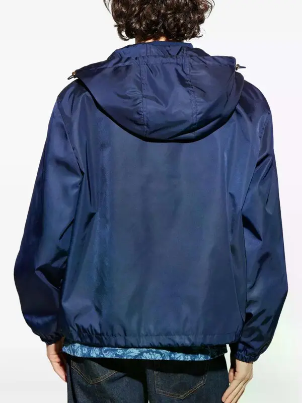 Versace Hooded Zip-up Bomber Jacket
