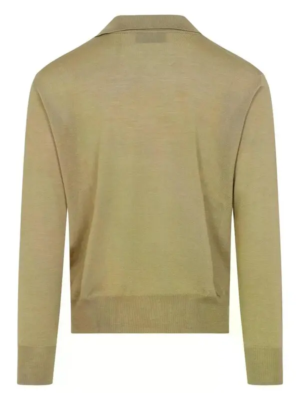 AMI Paris Fine-knit Polo Shirt