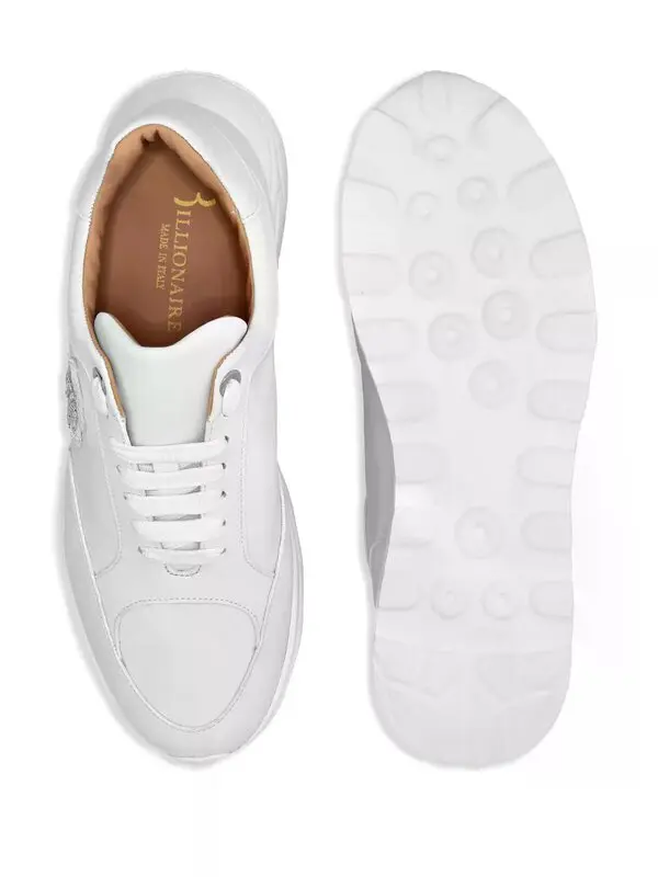 BILLIONAIRE Embroidered-logo Low-top Sneakers
