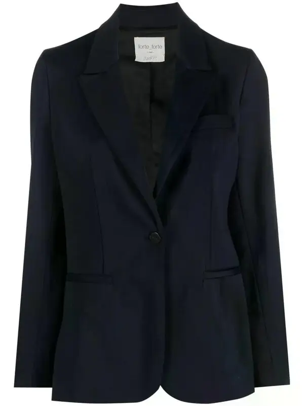 FORTE_FORTE Single-breasted Classic-lapel Blazer
