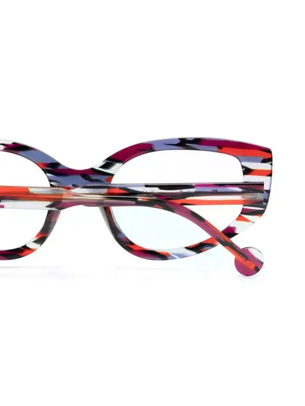 L.A. EYEWORKS Rooster Cat-eye Frame Glasses