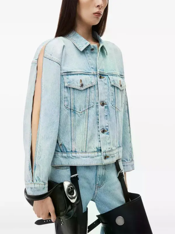 Alexander Wang Zip-sleeved Denim Jacket