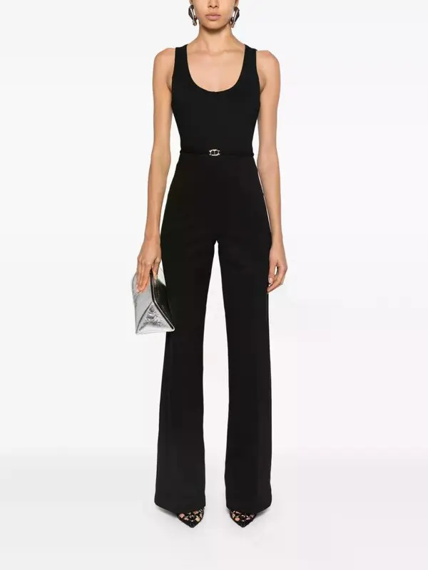 TWINSET Logo-plaque Flared Jumpsuit