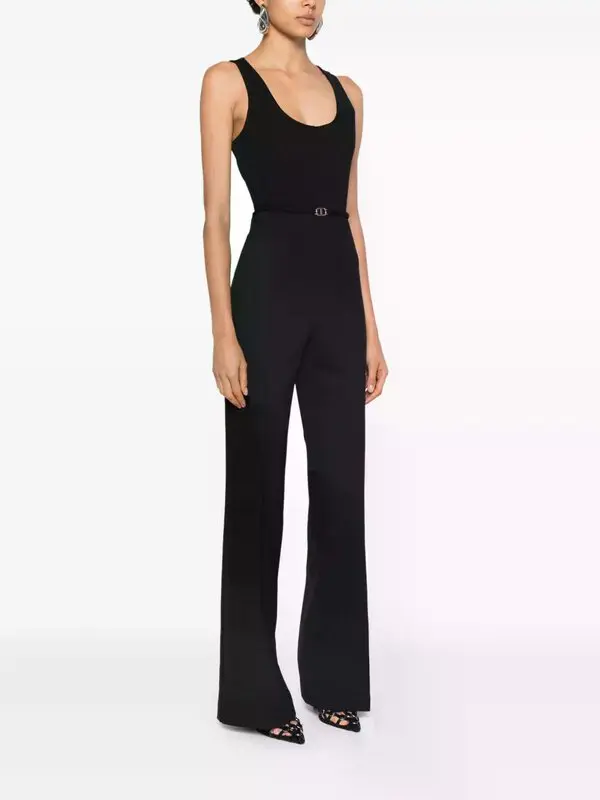 TWINSET Logo-plaque Flared Jumpsuit