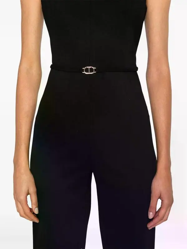 TWINSET Logo-plaque Flared Jumpsuit