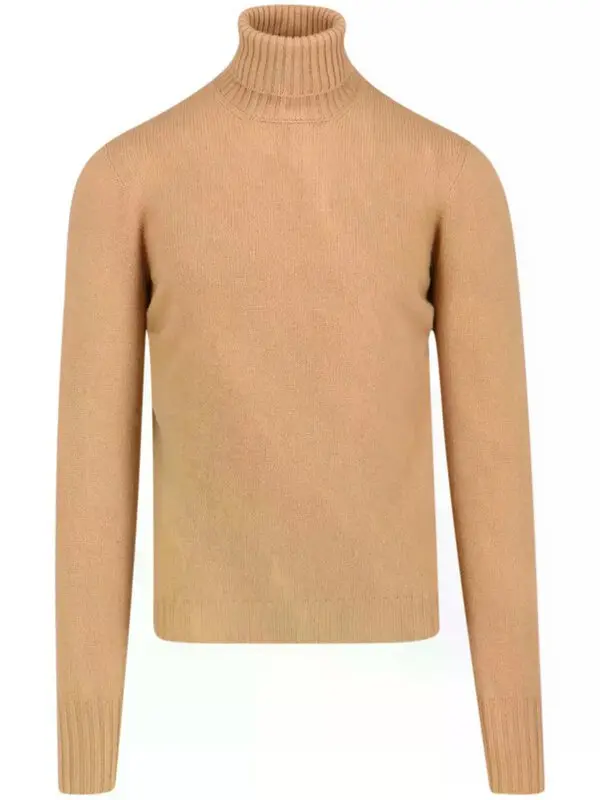 DRUMOHR Roll-neck Cashmere Sweater - Neutrals