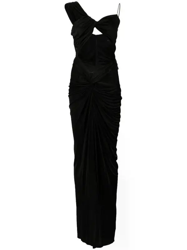 Costarellos Glossy Jersey Gown