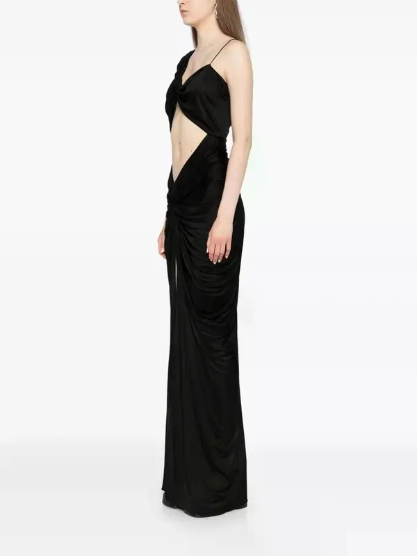 Costarellos Glossy Jersey Gown