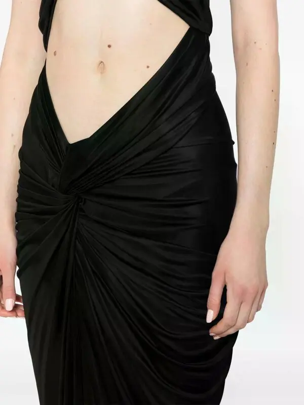 Costarellos Glossy Jersey Gown
