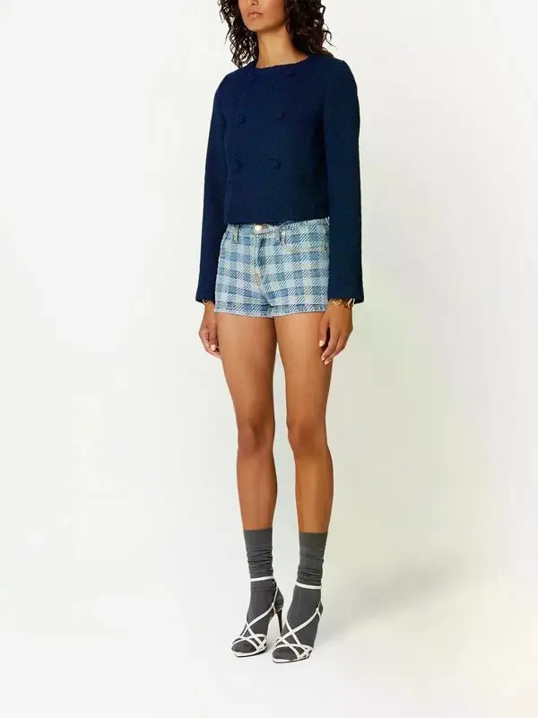 AMI Paris Textured Cropped Jacket