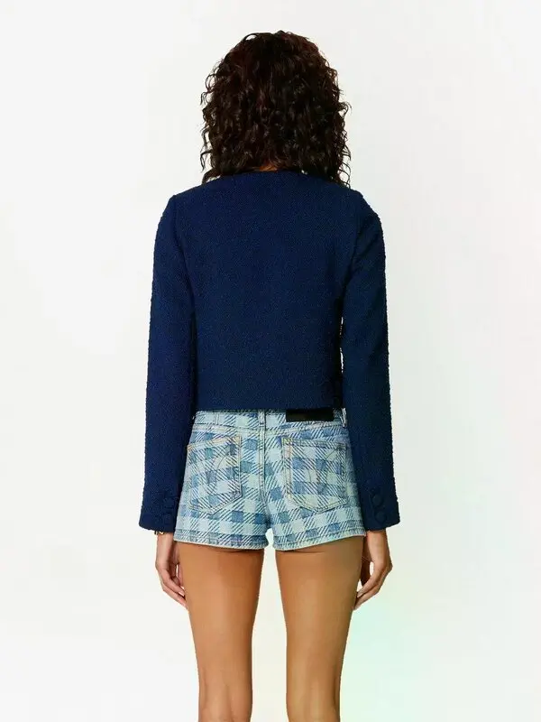 AMI Paris Textured Cropped Jacket