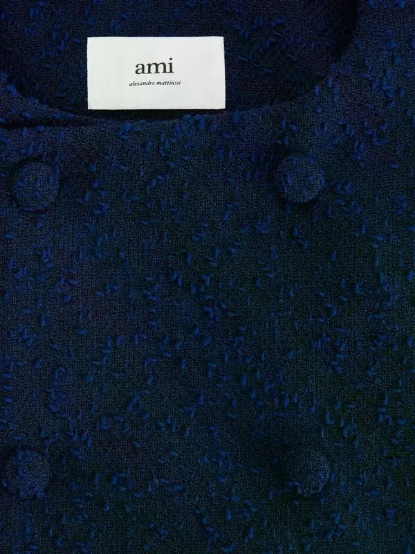 AMI Paris Textured Cropped Jacket