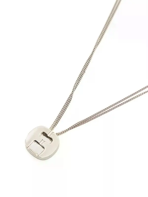 FERRAGAMO Logo-engraved Pendant Necklace