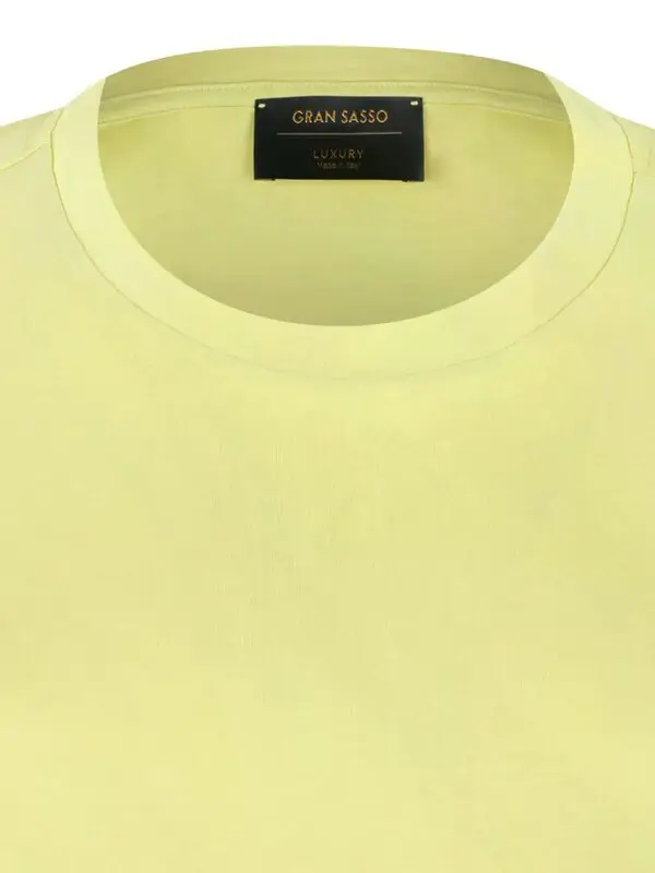GRAN SASSO Turn-up Sleeve T-shirt - Yellow