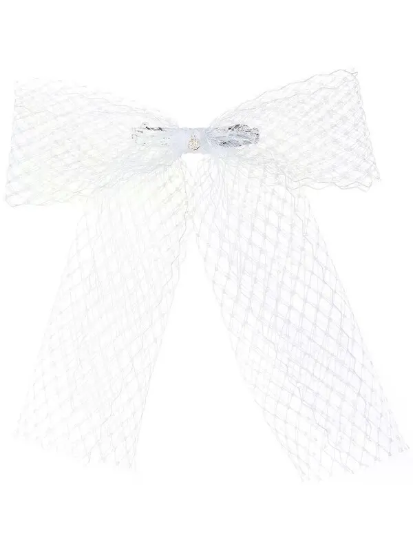 MAISON MICHEL Aya Hair-bow - White