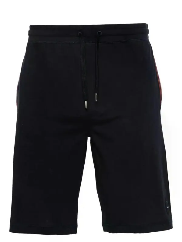 Paul Smith Logo-patch Jersey Shorts - Blue
