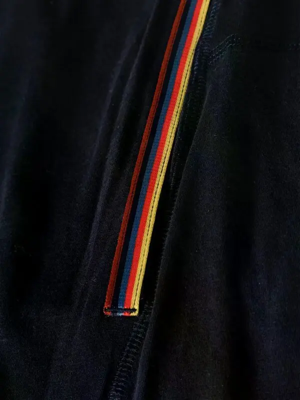 Paul Smith Logo-patch Jersey Shorts - Blue