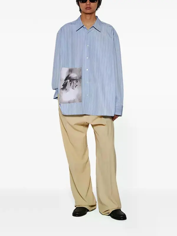 LANVIN Ample Imprimé Archives Shirt