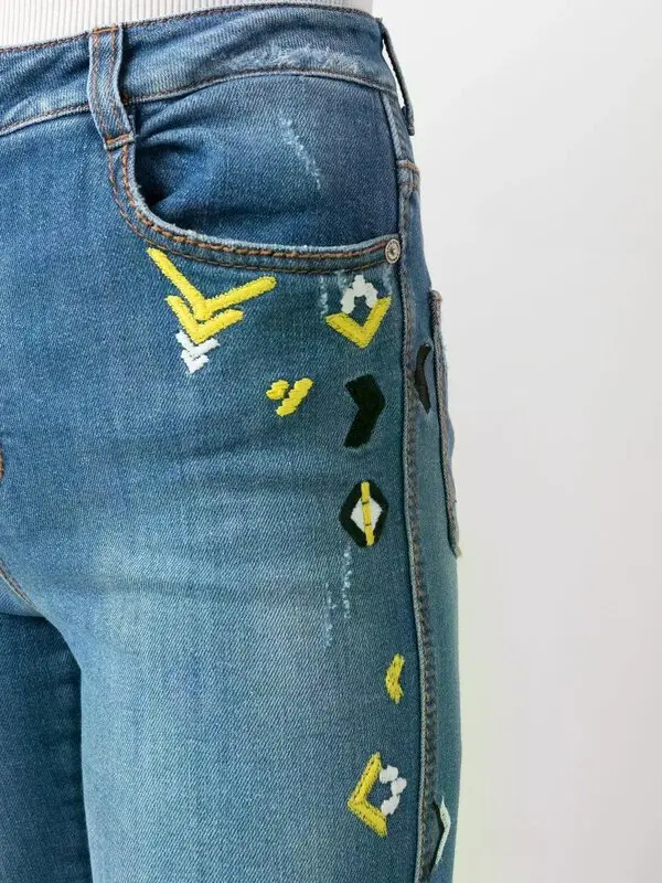 Ermanno Scervino Embroidered Flared Jeans