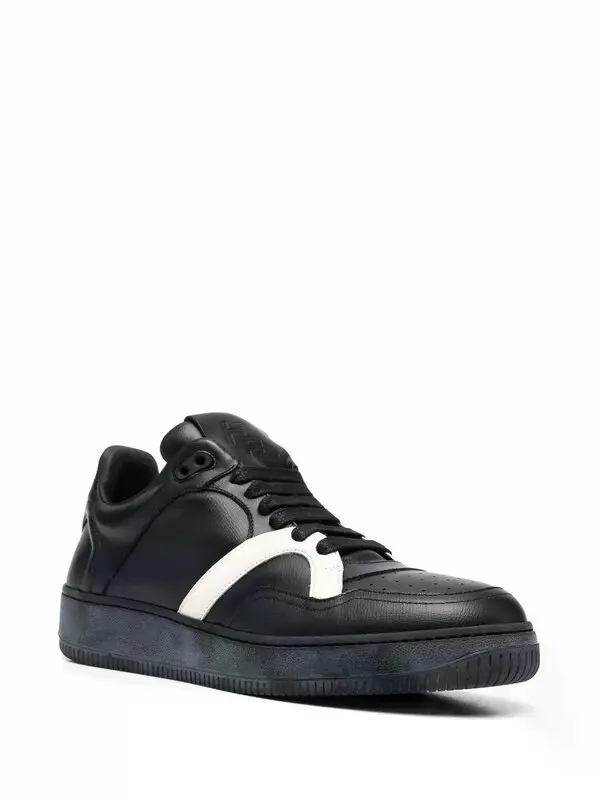 HUMAN RECREATIONAL SERVICES Two-tone Leather Sneakers