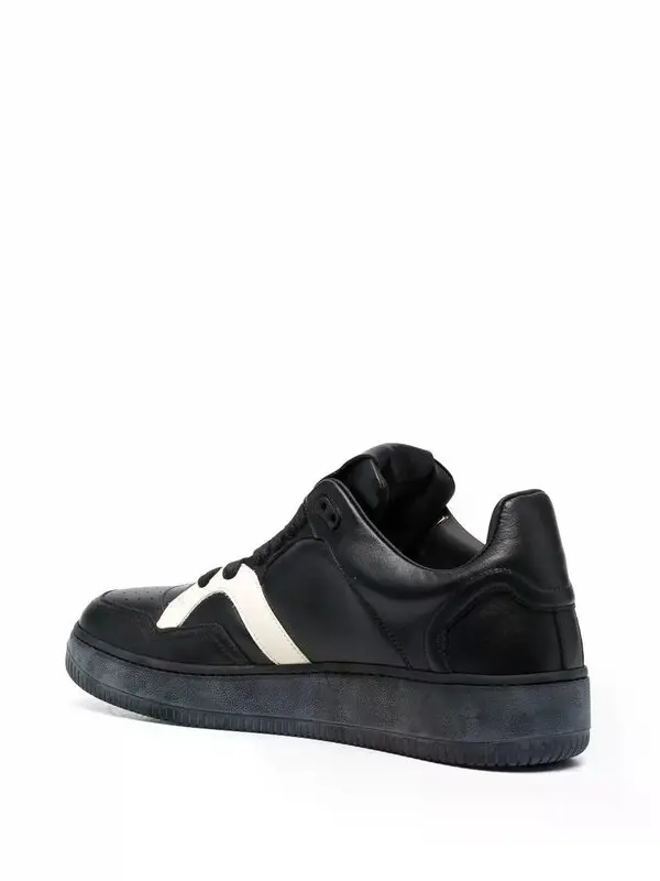 HUMAN RECREATIONAL SERVICES Two-tone Leather Sneakers