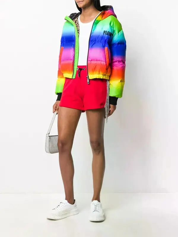 Philipp Plein Crystal-embellished Track Shorts