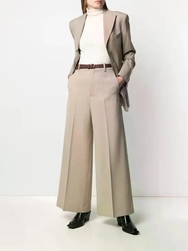 AMI Paris High-waisted Palazzo Pants