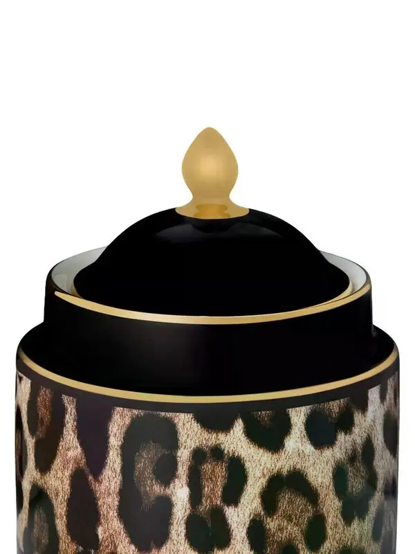 Dolce & Gabbana Leopard-print Porcelain Sugar Bowl