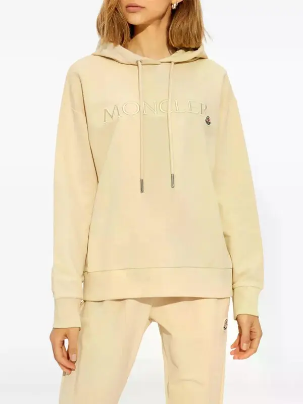 Moncler Logo-embroidered Cotton Hoodie