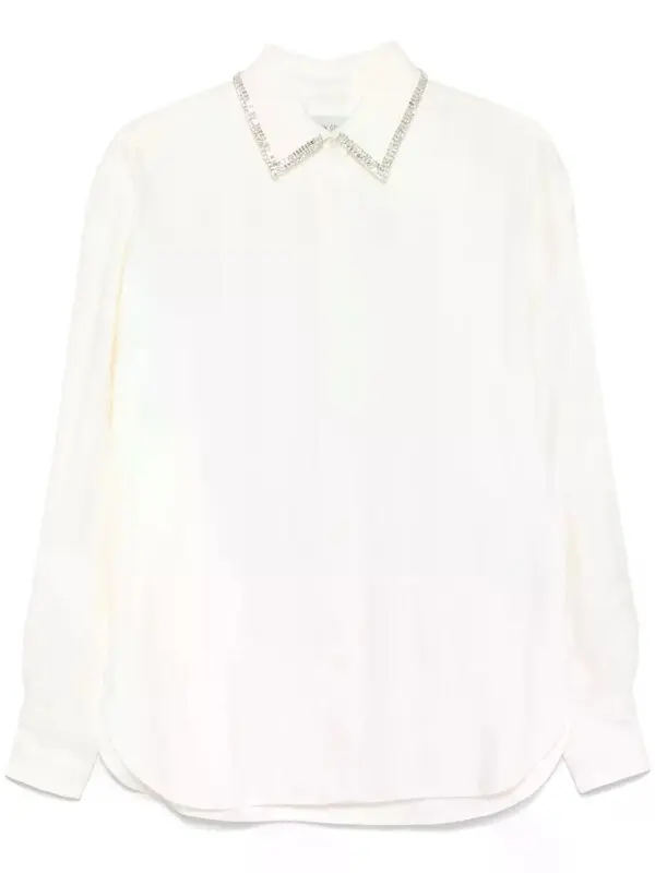 GOLDEN GOOSE Striped Shirt With Crystal Embellishments
