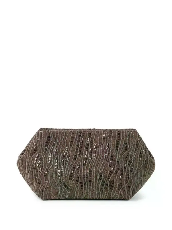 Brunello Cucinelli Paillette Detailing Cross Body Bag