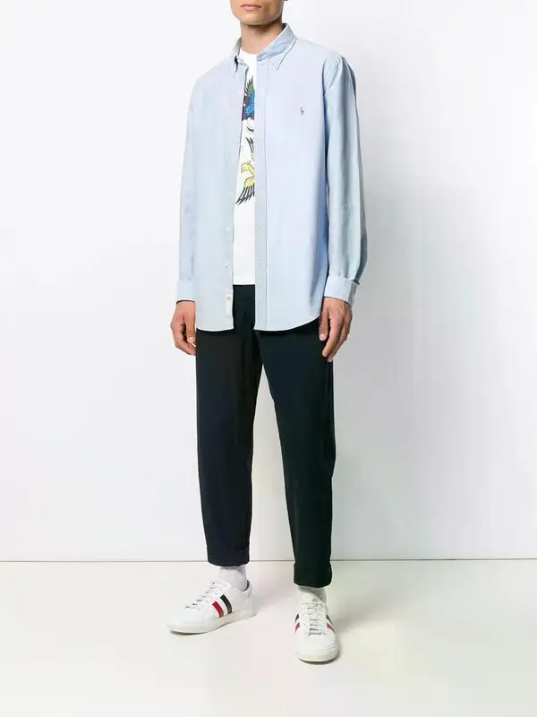 Polo Ralph Lauren Logo Long-sleeve Shirt - Blue