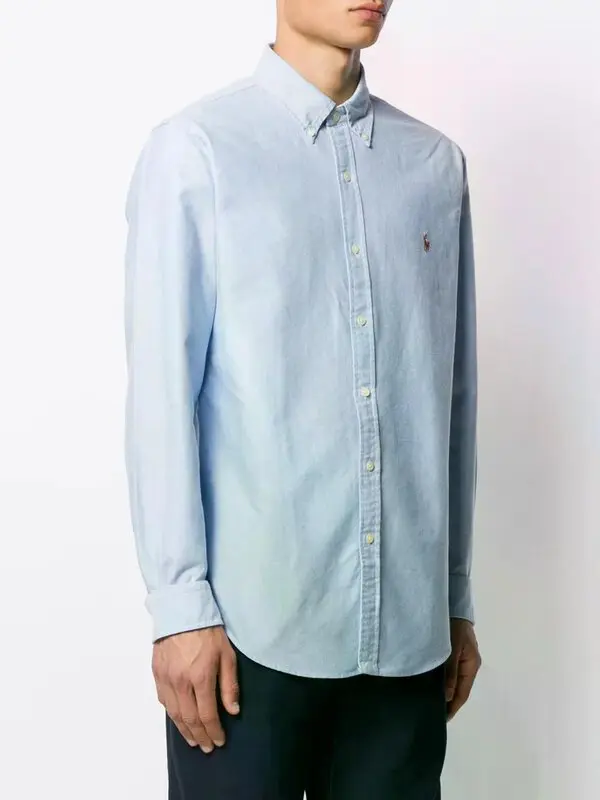 Polo Ralph Lauren Logo Long-sleeve Shirt - Blue