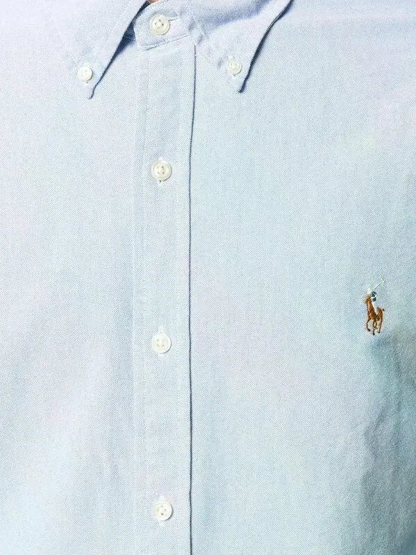 Polo Ralph Lauren Logo Long-sleeve Shirt - Blue