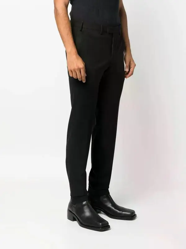 PT TORINO Straight-leg Tailored Trousers - Black