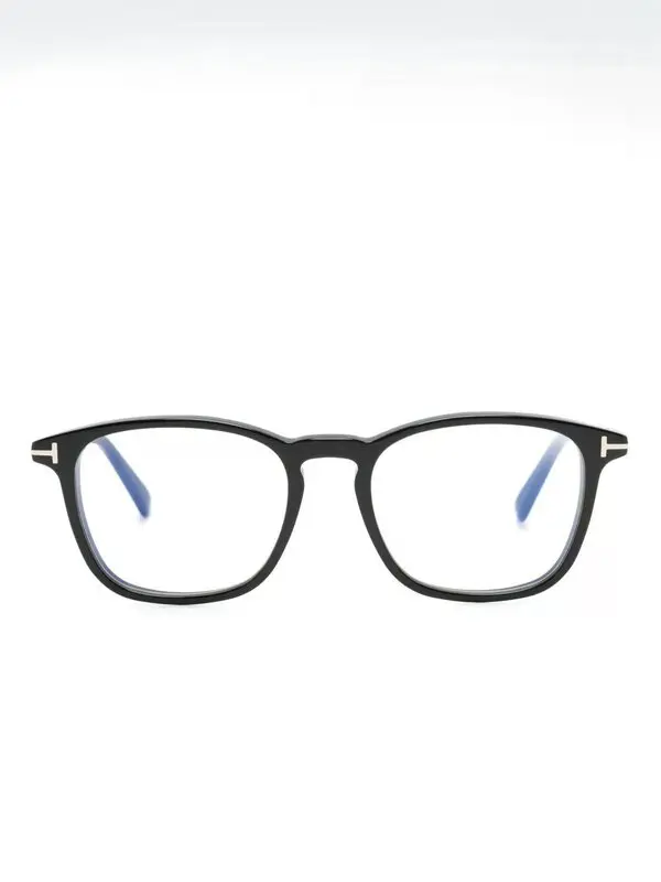 TOM FORD Light-filtering Round-frame Glasses - Black